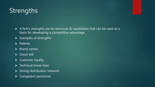 SWOT ANALYSIS | PPTX
