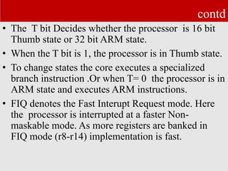 Lect 3 ARM PROCESSOR ARCHITECTURE | PPSX