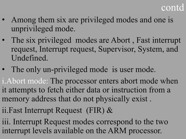 Lect 3 ARM PROCESSOR ARCHITECTURE | PPT