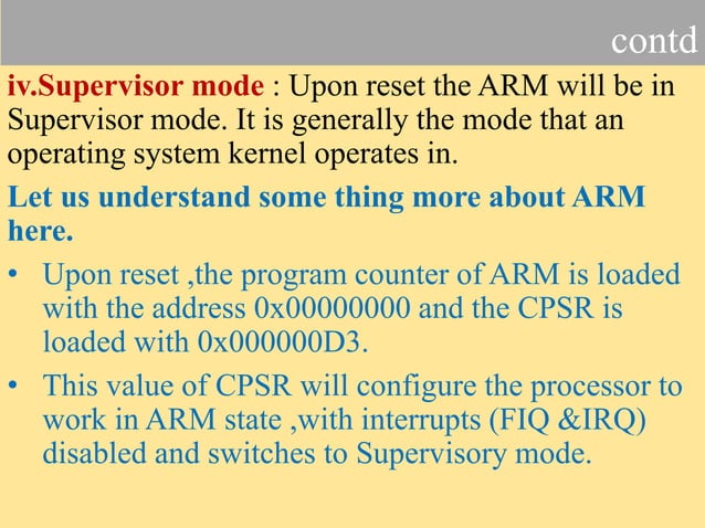 Lect 3 ARM PROCESSOR ARCHITECTURE | PPT