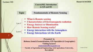 Lect 3 fundamentals of rs | PPTX
