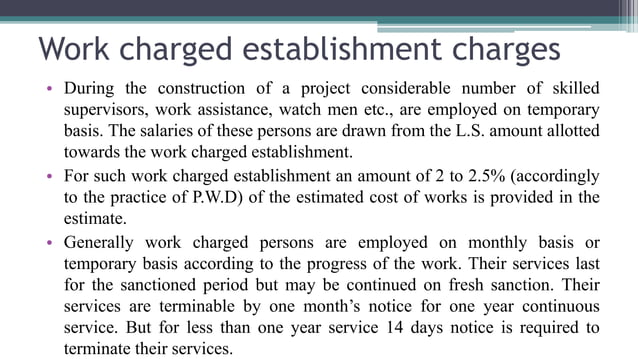 Terminology used in estimating and costing | PPTX