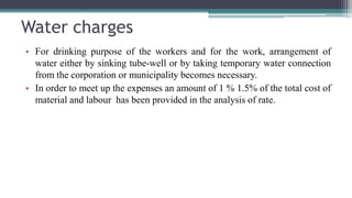 Terminology used in estimating and costing | PPTX