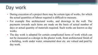 Terminology used in estimating and costing | PPTX