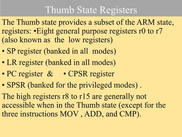 Lect 4 ARM PROCESSOR ARCHITECTURE | PPT