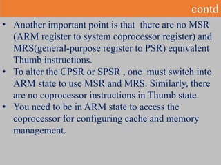 Lect 4 ARM PROCESSOR ARCHITECTURE | PPT