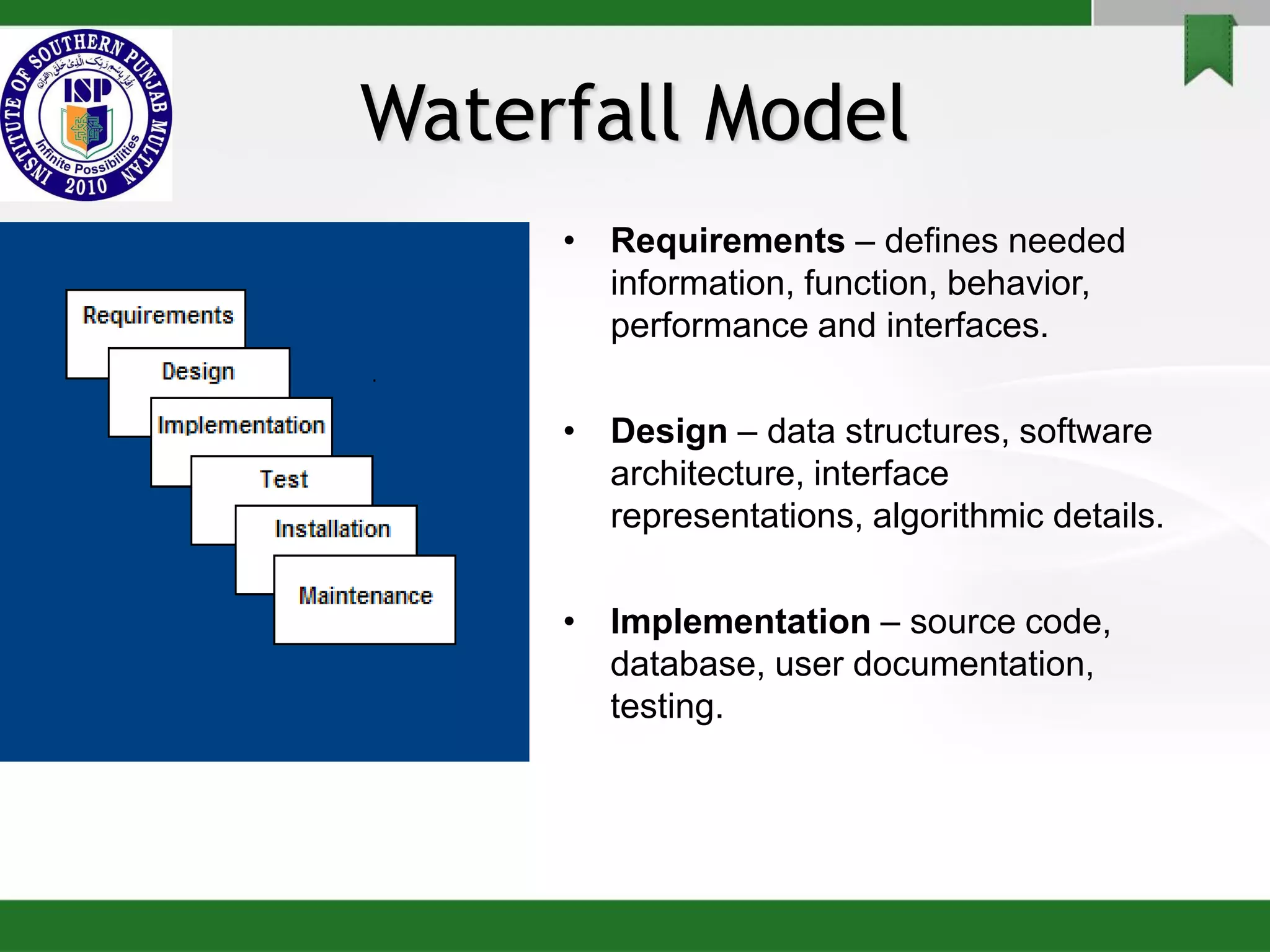 Lect-4: Software Development Life Cycle Model - SPM | PDF