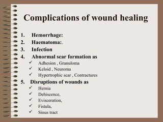 Lect 6 wound mangement | PPT
