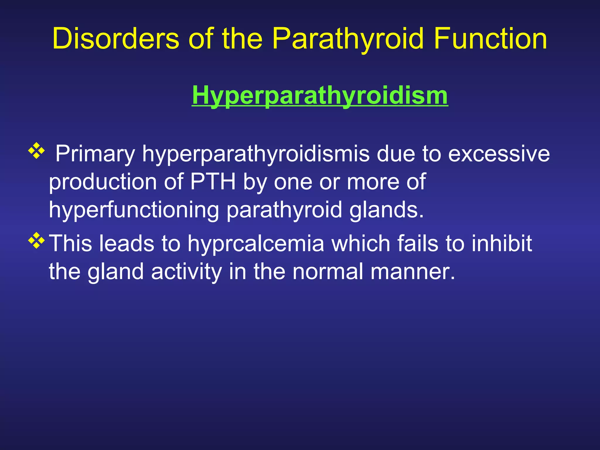 parathyroid disorder | PPT