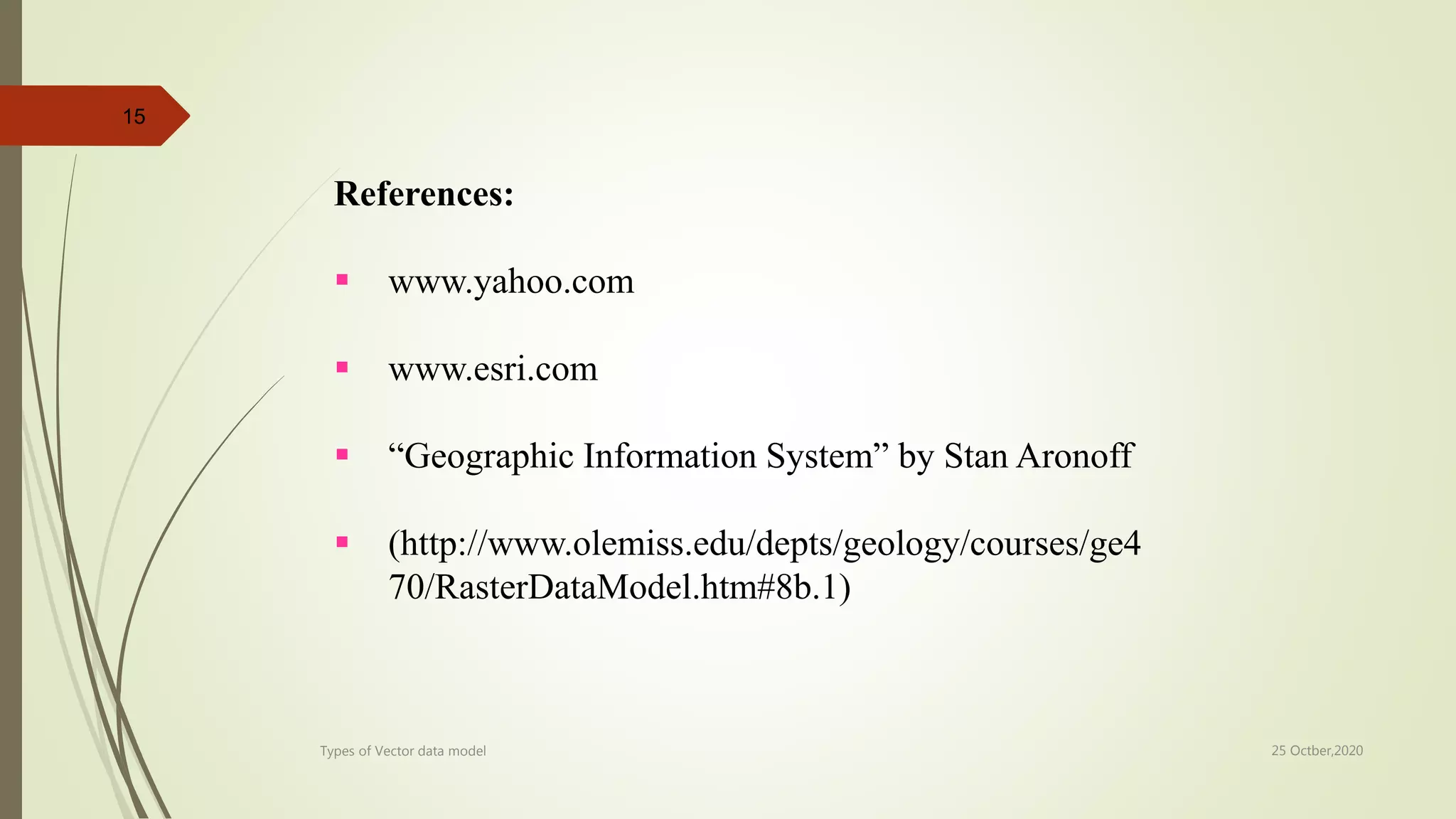 Lect 7 & 8 types of vector data model-gis | PPT