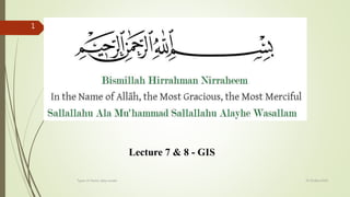 Lect 7 & 8 types of vector data model-gis | PPT