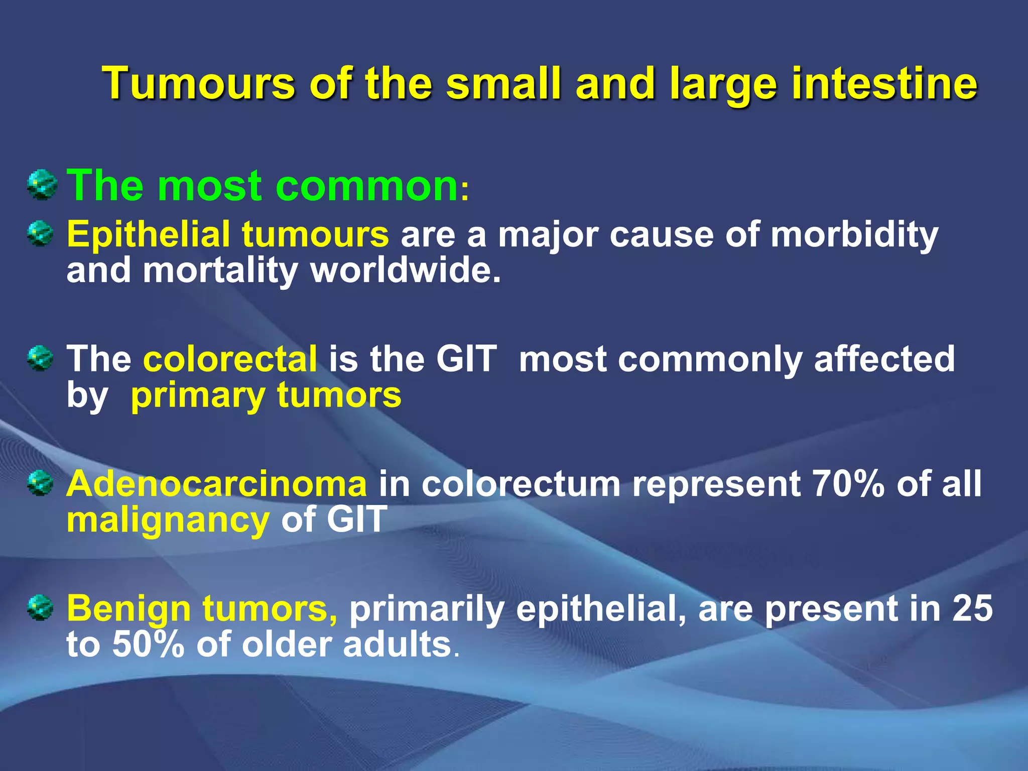 Tumors of intestine | PPTX