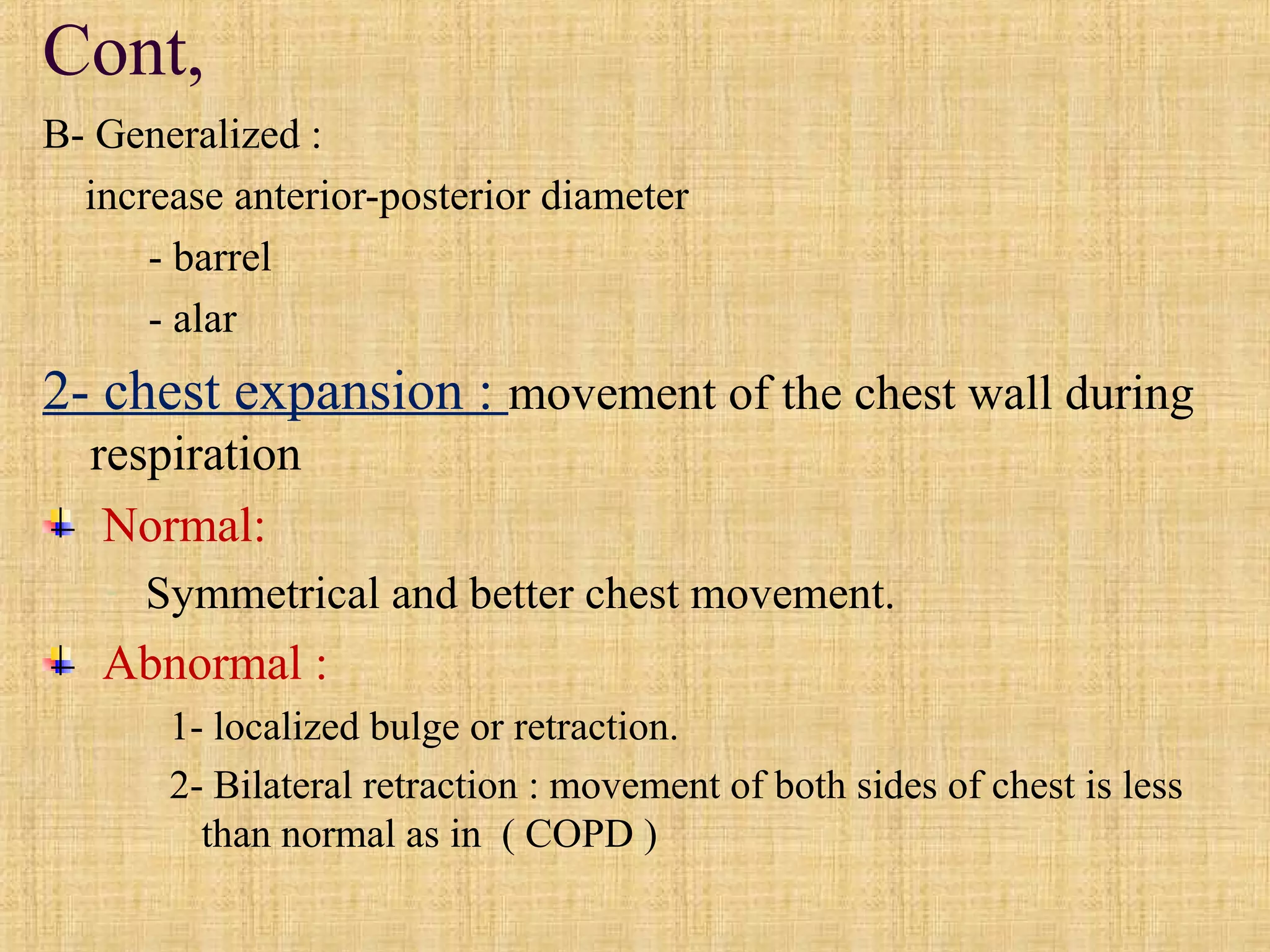thoracic & lung assessment | PPT