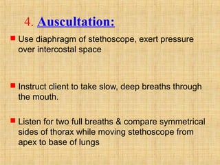 thoracic & lung assessment | PPT