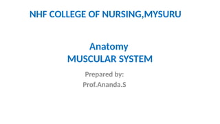 Lect -I - MUSCULAR SYSTEM- Structure and Types.pptx