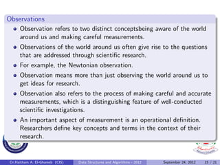 Lecture 01 - Research Methods | PDF