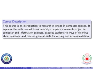 Lecture 01 - Research Methods | PDF