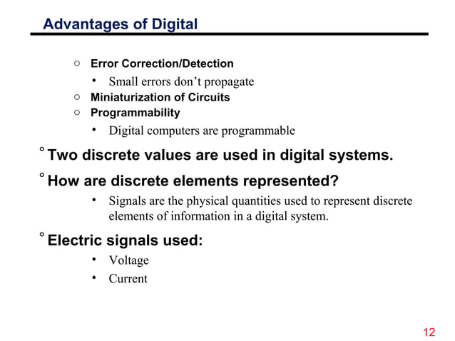 digital logic design number system | PPT