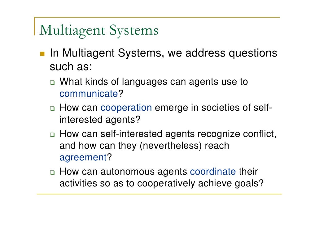 Introduction To Agents And Multi Agent Systems