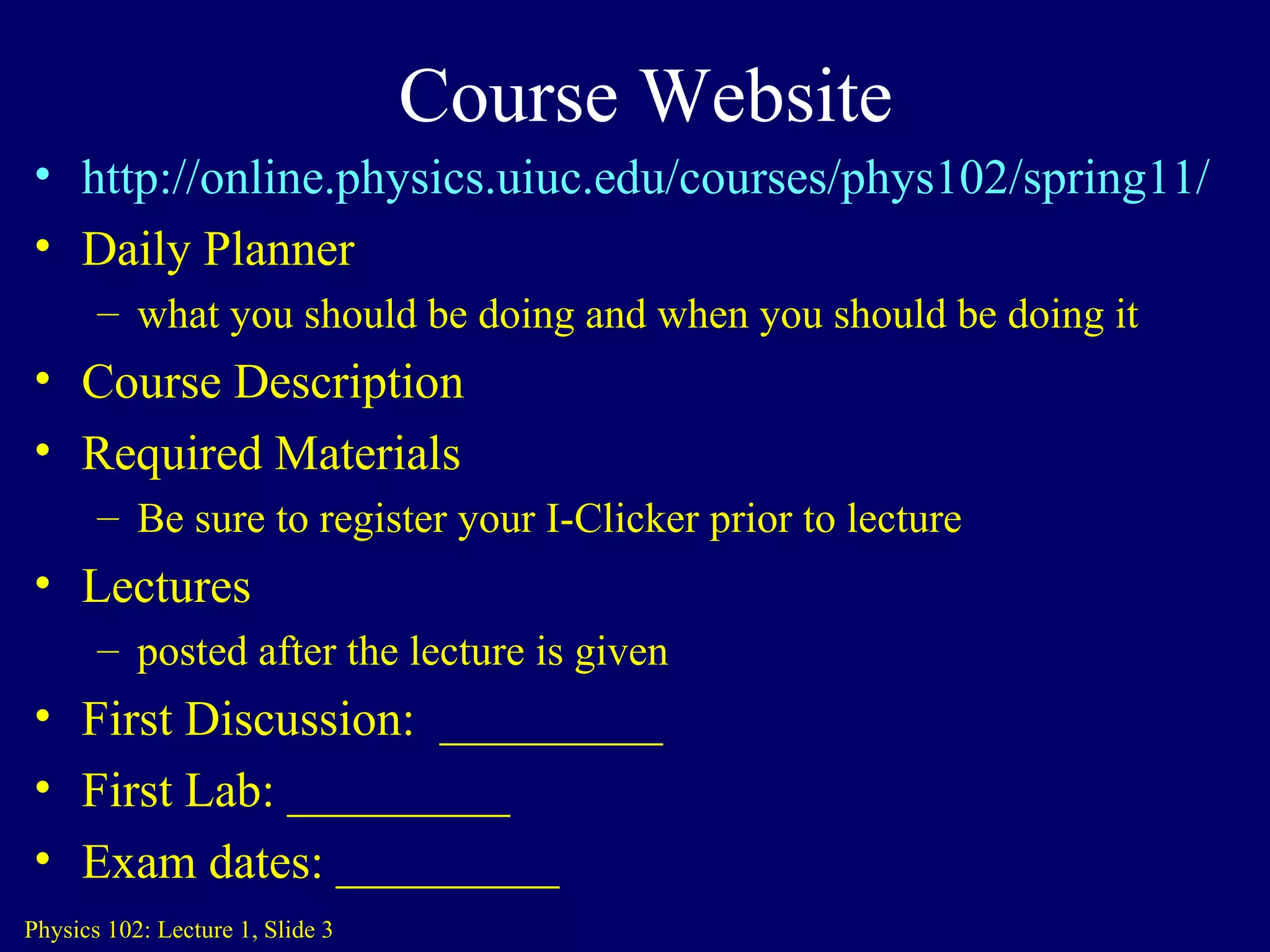 Lect01 handout | PPT