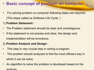 COMPUTER PROGRAMMING UNIT 1 Lecture 2 | PPT