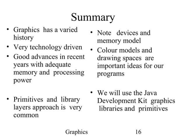 fundamentals of Computer graphics(Computer graphics tutorials) | PPT | Graphics Software ...