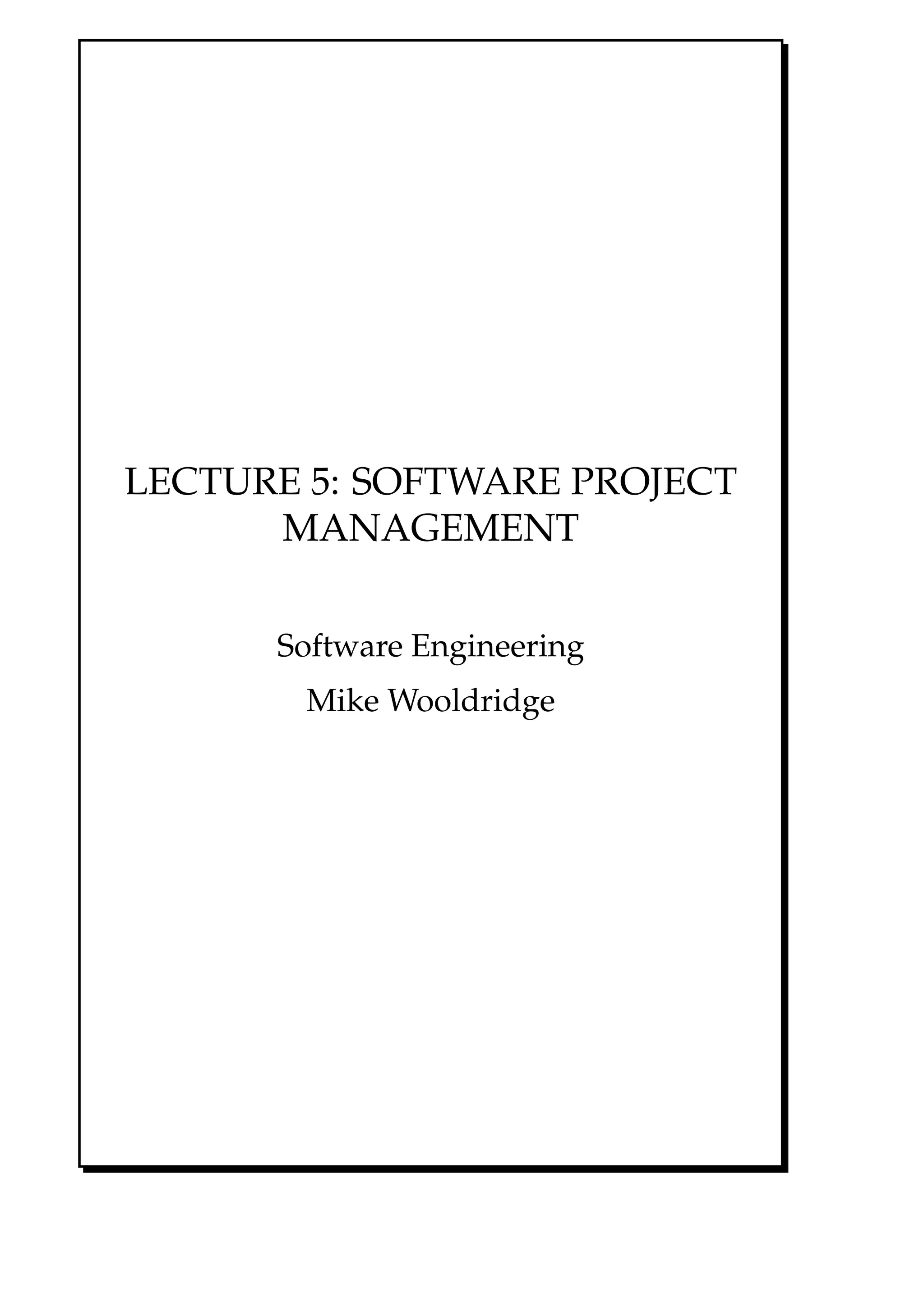 software project management | PDF