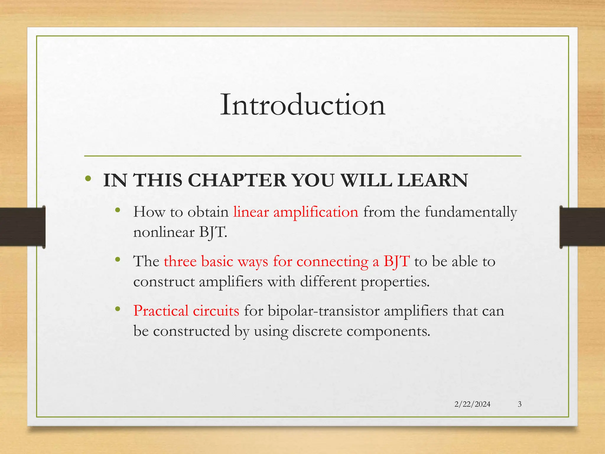 Characteristics of Bipolar Junction Transistor | PPTX