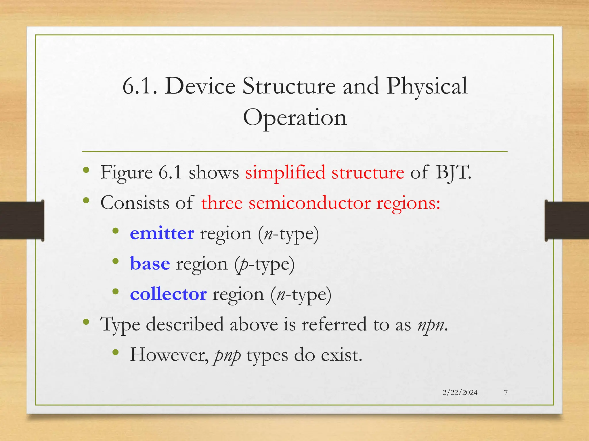 Characteristics of Bipolar Junction Transistor | PPTX