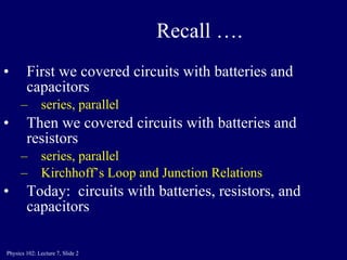 Lect07 handout | PPT