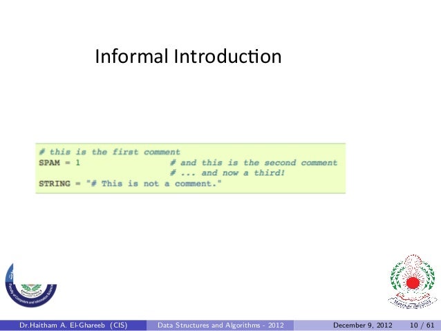Lecture 9 Dsa Python Data Structures