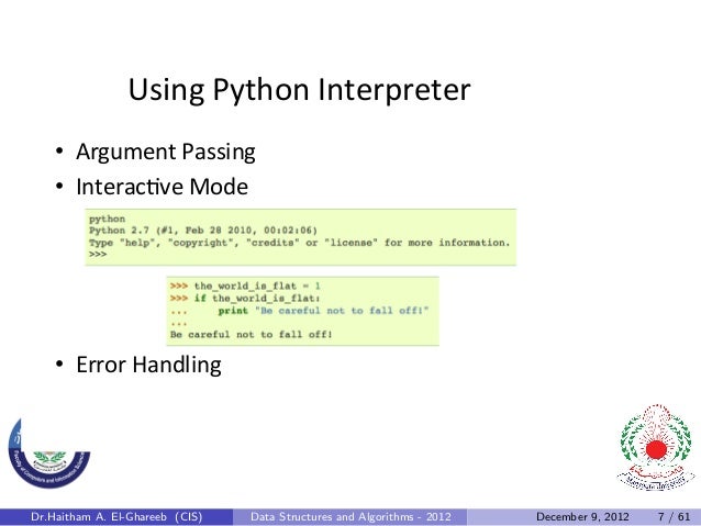 Lecture 9 - DSA - Python Data Structures