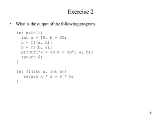 Lect08 exercises | PPTX | Programming Languages | Computing