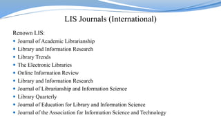 Lect 08 LIS Research in Pakistan.pptx