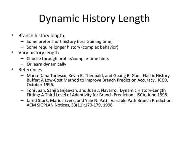 Lect09 adv-branch-prediction | PPT | Programming Languages | Computing