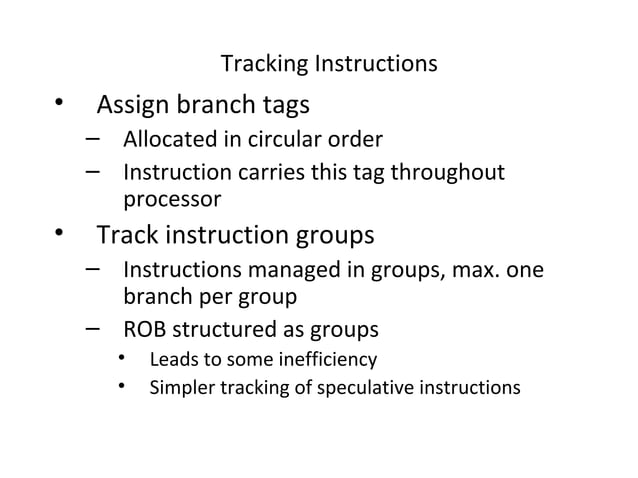 Lect09 adv-branch-prediction | PPT | Programming Languages | Computing