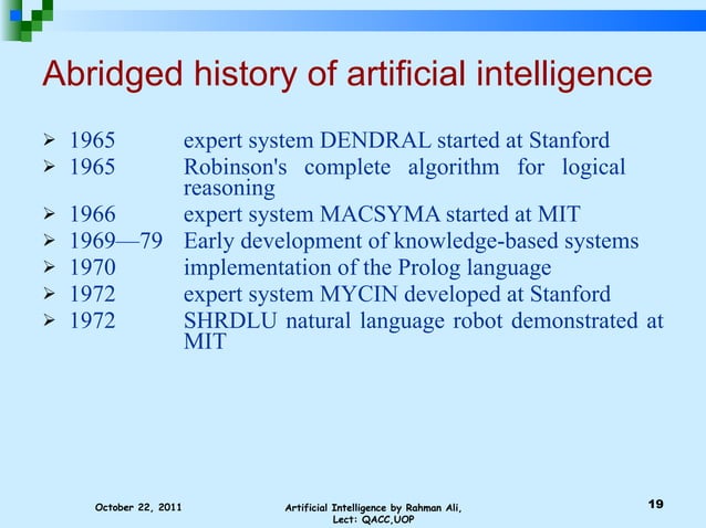 Lect#1 (Artificial Intelligence ) | PPT | Artificial Intelligence | Technology & Computing