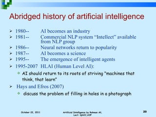 Lect#1 (Artificial Intelligence ) | PPT