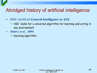 Lect#1 (Artificial Intelligence ) | PPT