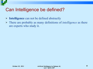 Lect#1 (Artificial Intelligence ) | PPT