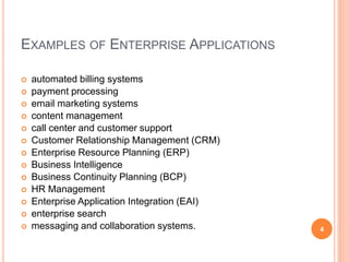 Enterprise and Enterprise Application | PPTX