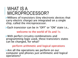 Introduction to Microprocessors | PPT