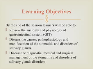 AHN-1 Lecture 1. GI Disorder Stomatitis. pptx | PPT