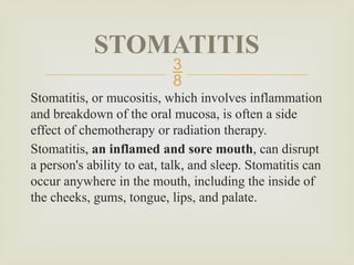 AHN-1 Lecture 1. GI Disorder Stomatitis. pptx | PPTX