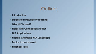 Introduction to Natural Language Processing (NLP) | PPT