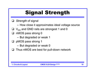 Lecture on Introduction to VLSI circuits and layouts | PDF