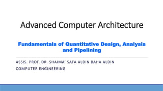 Lecture 1: Quantitative Design and Analysis | PPTX