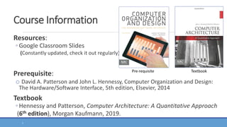Lecture 1- Fundamental of quantitative design, analysis, and pipelining ...