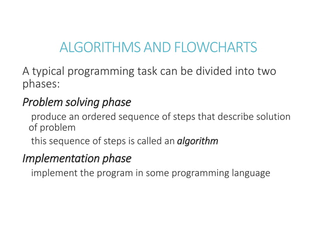 Algorithms and Flowchart for IGCSE Students | PPT | Computing | Technology & Computing
