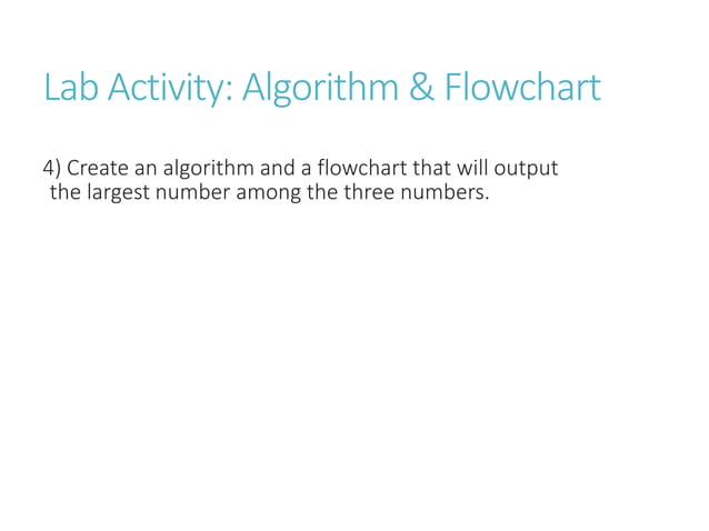 Algorithms and Flowchart for IGCSE Students | PPT | Computing ...